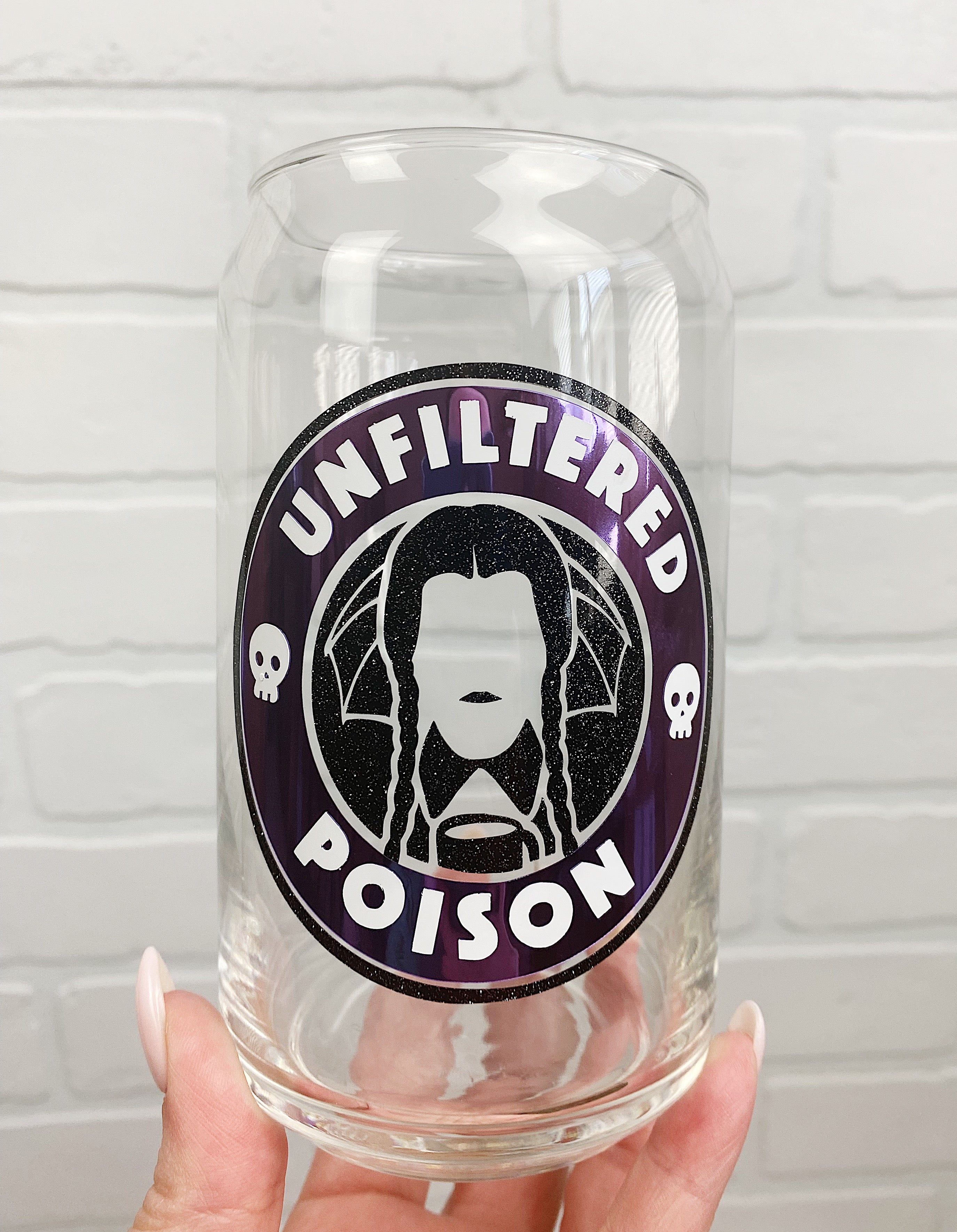 Unfiltered Poison | Beer Can Glass | Libbey Glass | Iced Coffee | 16oz ...